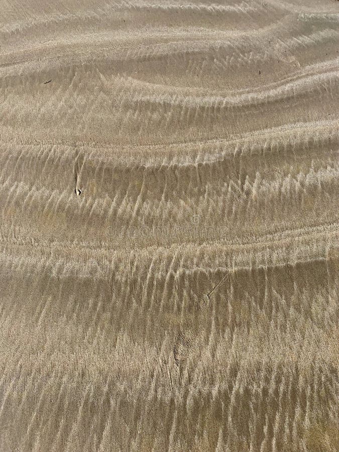 Patterns in the Sand Along the Beach Stock Image - Image of shape ...