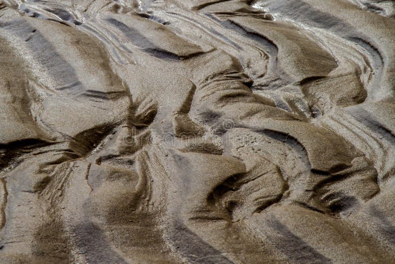 Patterns in the Sand of a Beach Stock Photo - Image of summer, sand ...