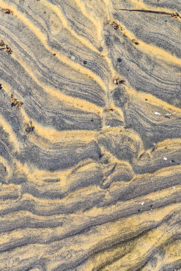 Patterns, Gouges in Sand Dunes, Grooves and Island Stock Image - Image ...