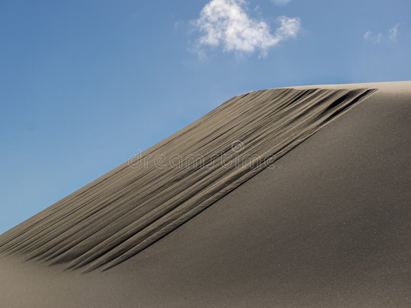 Patterns in Sand Dunes Shaped by Wind Stock Image - Image of dunes ...