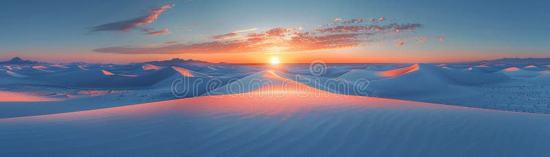 Patterns in the Sand Dunes Under a Setting Sun Stock Image - Image of ...