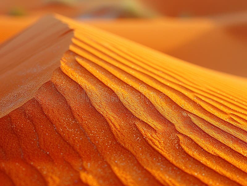 Patterns in the Sand Dunes Under a Setting Sun Stock Image - Image of ...