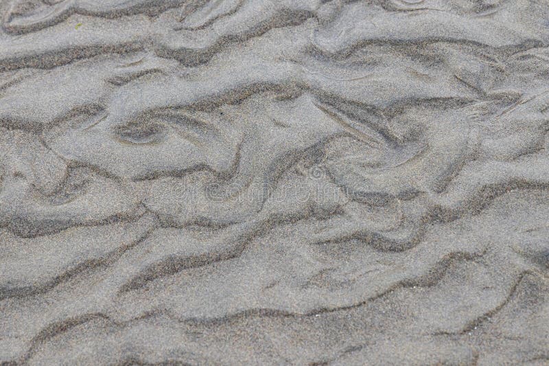 Patterns in the Sand on an Ocean Beach Stock Image - Image of state ...