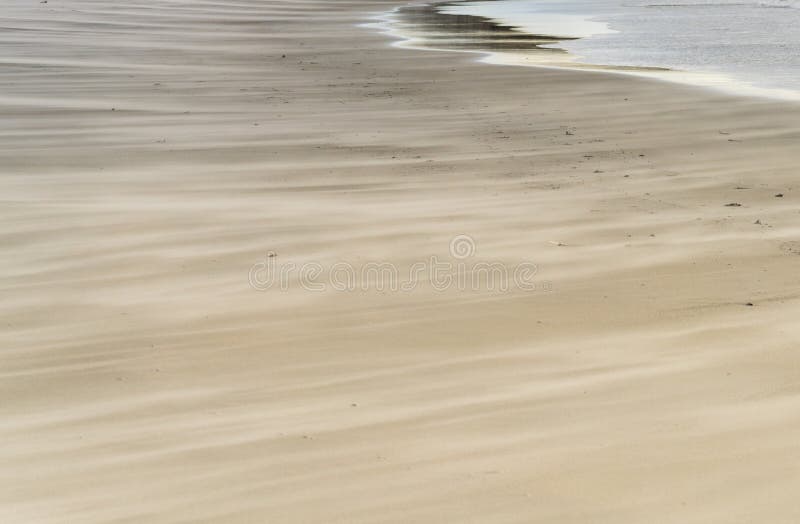 Patterns in the Sand on Windswept Beach on Falkland Islands Stock Photo ...