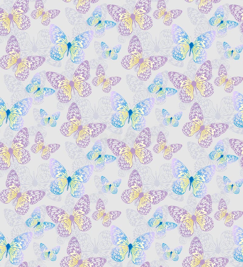 Batterfly Gold Patterns Seamless Stock Illustration - Illustration of ...