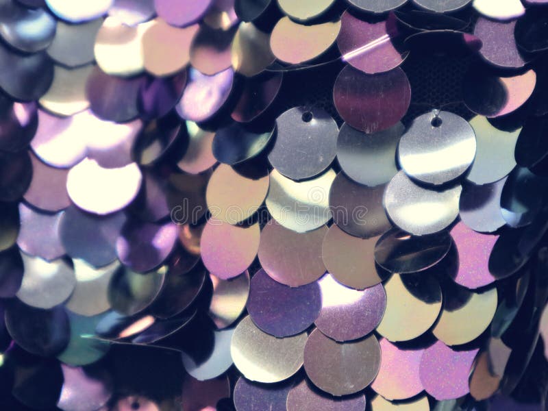 Patterns of Shiny Round Discs on Clothes Stock Photo - Image of piece ...