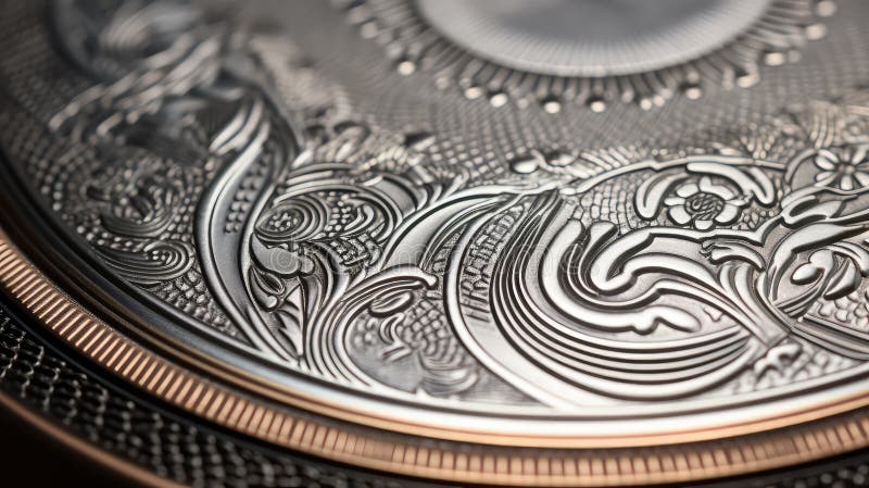 Patterns Silver Gradient Medallion Stock Illustration - Illustration of ...