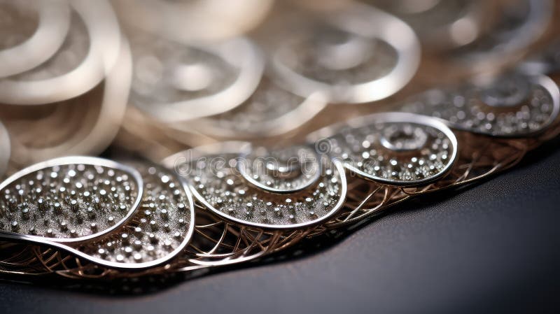 Patterns silver swirls stock illustration. Illustration of lustrous ...