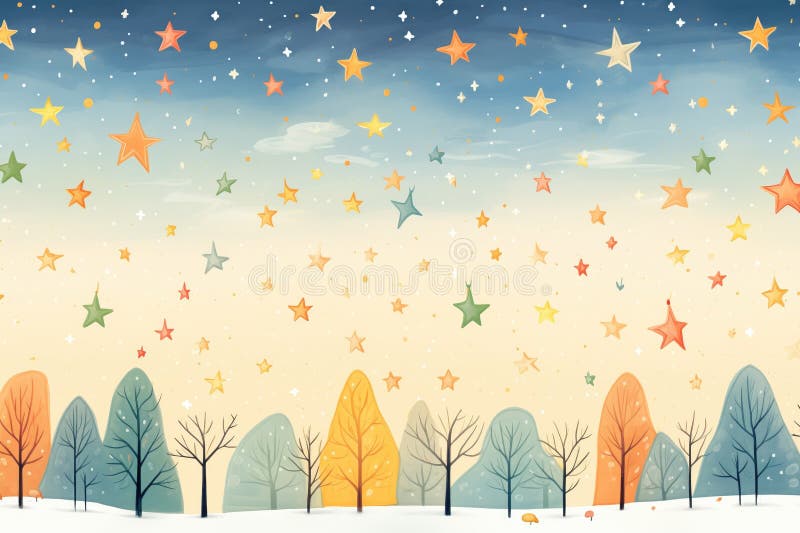 Patterns of Star Constellations Visible on a Winter Night Sky Stock ...