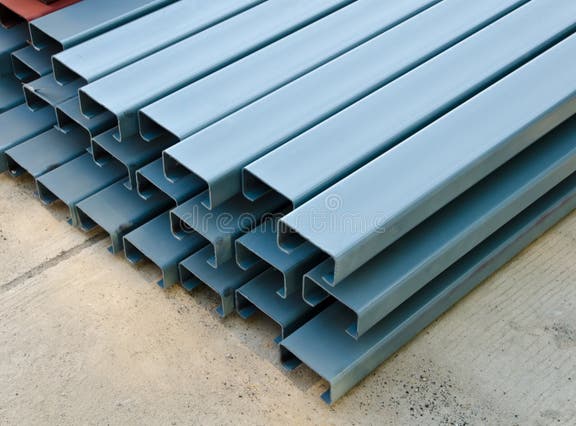 Rectangular steel pipes stock photo. Image of pattern - 30180796