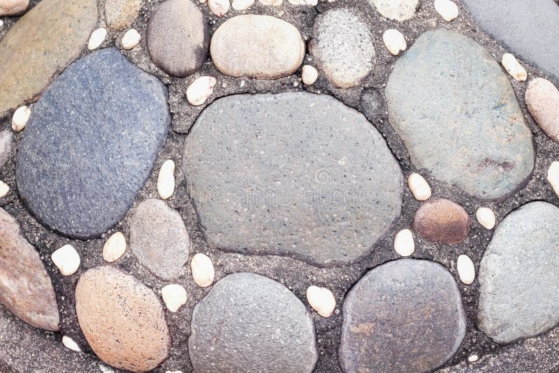 Patterns of Stone Texture Decorative on Floor Background Stock Photo ...