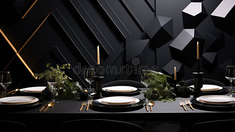 Patterns table backdrop stock illustration. Illustration of dinner ...