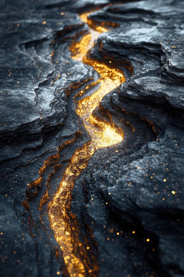 Patterns of Texture and Color in Volcanic Rock Formations Showcasing ...