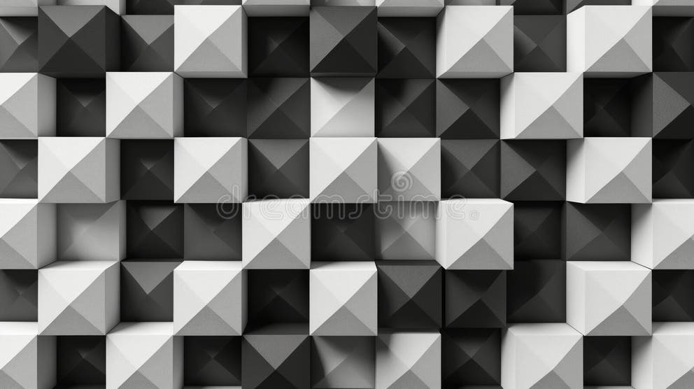 Patterns of Three-dimensional Pyramids Create an Engaging Visual ...