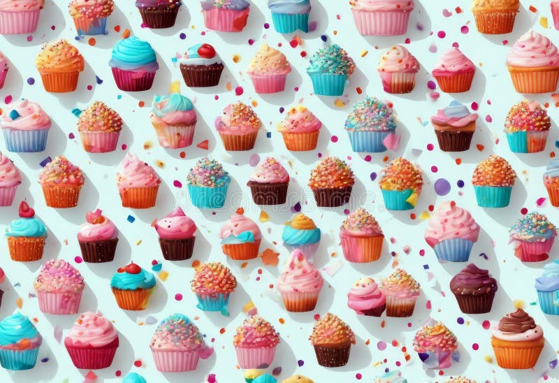 Patterns Vector Collection Pattern Confetti Cupcake Sprinkles Cute ...