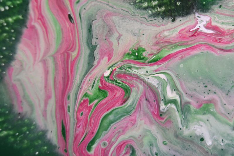 Patterns in the Water with Colorful Mixed Paints Stock Image - Image of ...