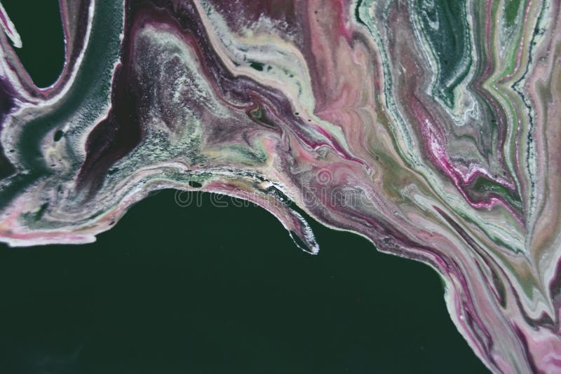 Patterns in the Water with Colorful Mixed Paints Stock Image - Image of ...