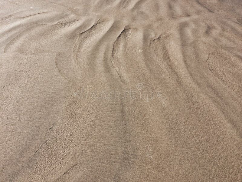 Patterns from the Waves and Wind on the Sand, Sand of an Unusual Color ...