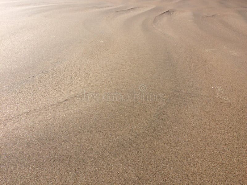Patterns from the Waves and Wind on the Sand Stock Photo - Image of ...