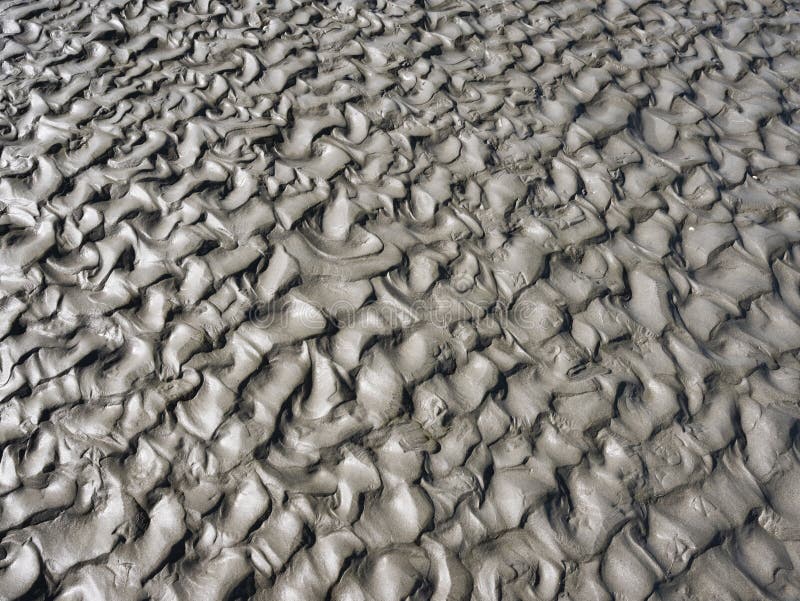 Patterns of Wet Sand in Baie De Somme Stock Image - Image of design ...