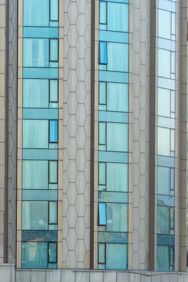 Windows on an Office Building Stock Image - Image of square, patterns ...