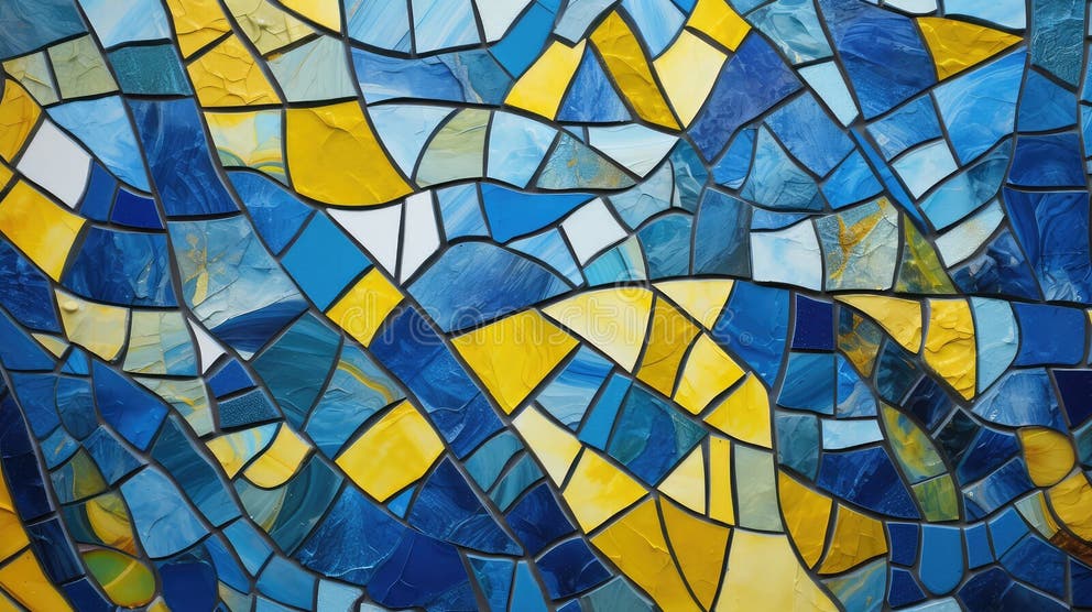 Patterns yellow blue stock illustration. Illustration of striking ...