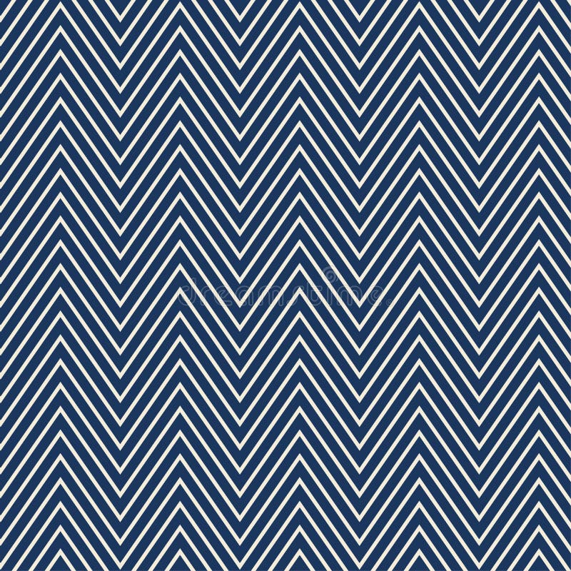 Blue Zigzag Line Seamless Pattern Vector Illustration Stock ...
