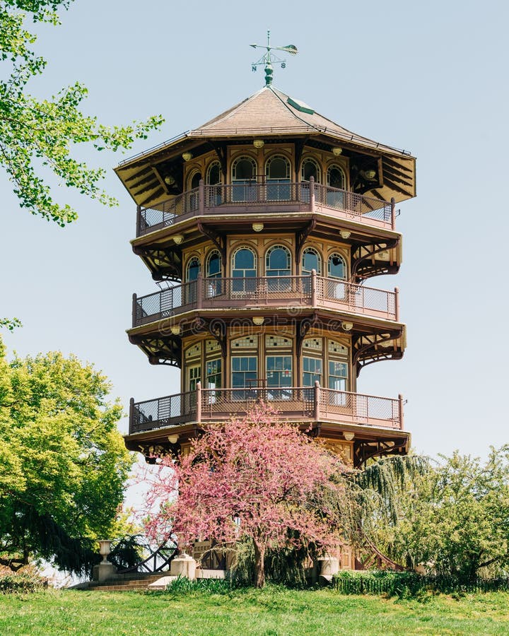 Patterson Park Pagoda, in Baltimore, Maryland Stock Photo - Image of ...