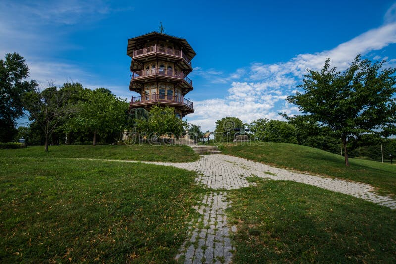 Patterson Park Pagoda in Baltimore, Maryland Stock Photo - Image of ...