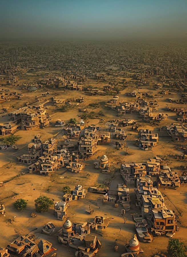 Pattoki, Punjab, Pakistan. Generative AI. Stock Photo - Image of ...