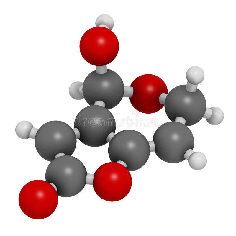 Patulin Mycotoxin Molecule. Skeletal Formula Stock Vector ...