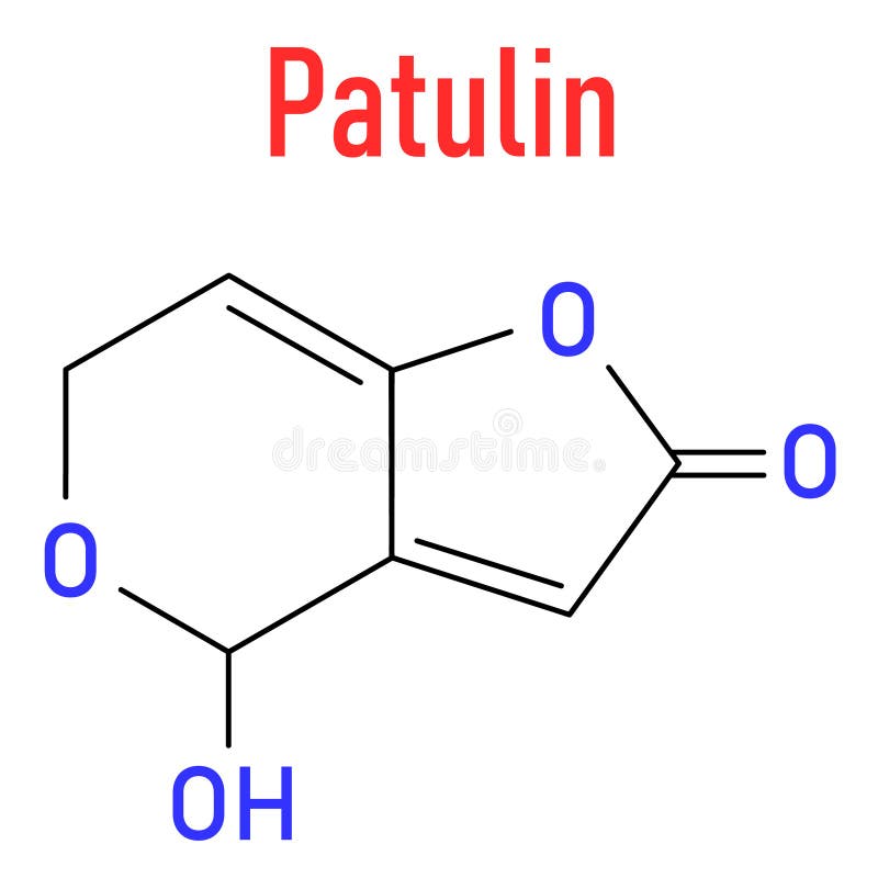 Patulin Mycotoxin Molecule. Skeletal Formula Stock Vector ...