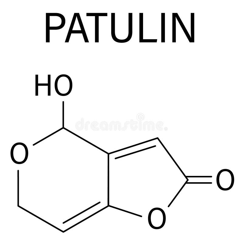 Patulin Mycotoxin Molecule. Skeletal Formula Stock Vector ...