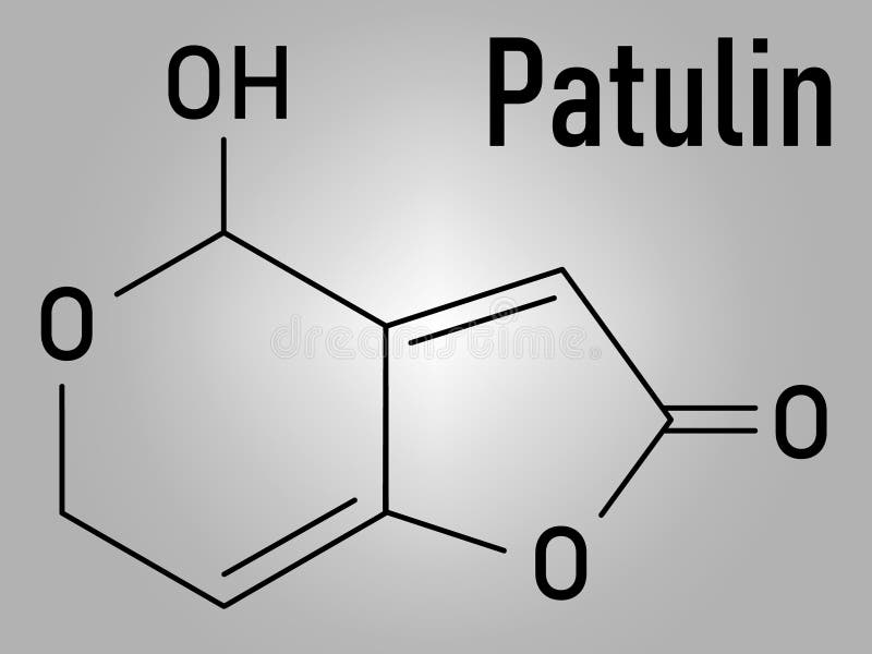 Patulin Mycotoxin Molecule. Skeletal Formula Stock Vector ...