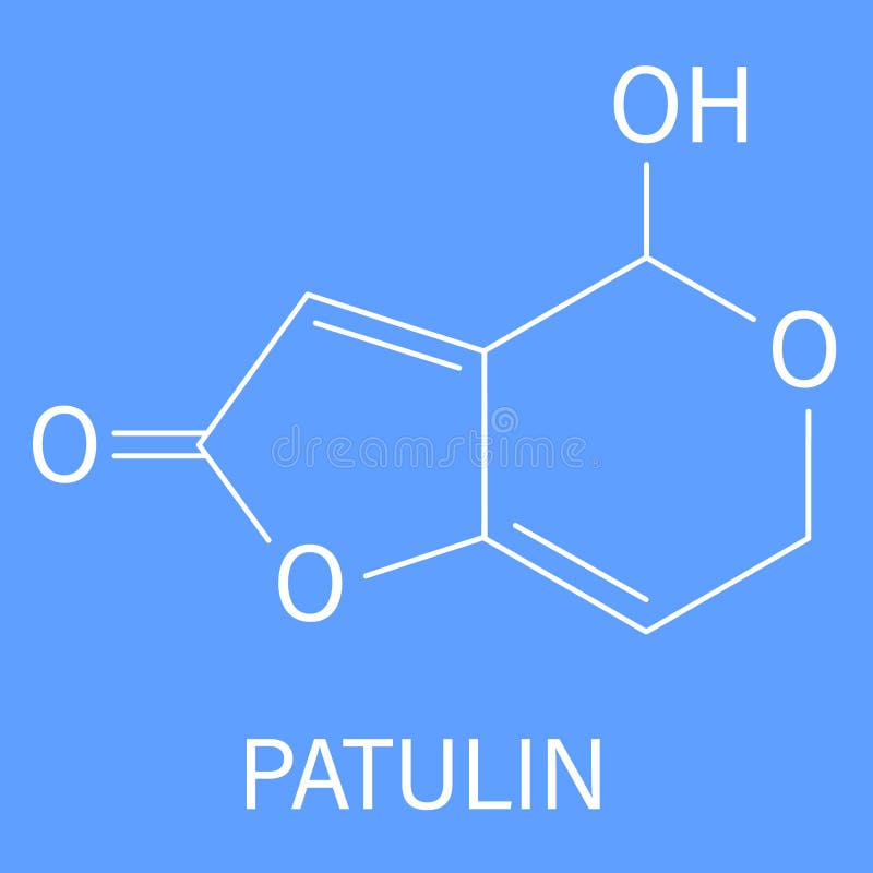 Patulin Mycotoxin Molecule. Skeletal Formula Stock Vector ...