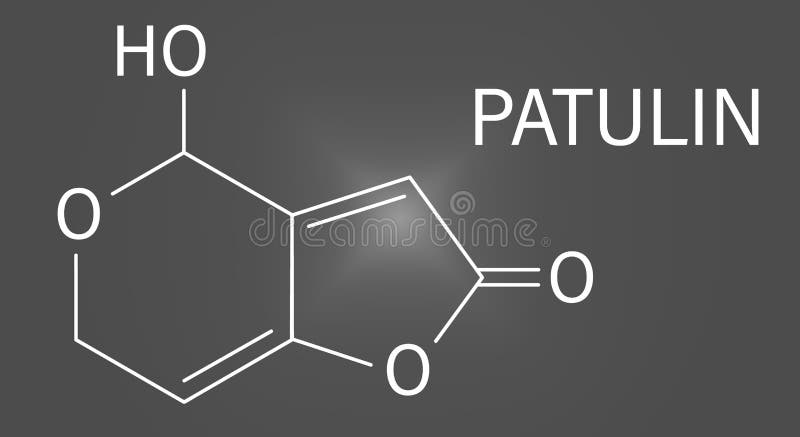Patulin Mycotoxin Molecule. Skeletal Formula Stock Vector ...