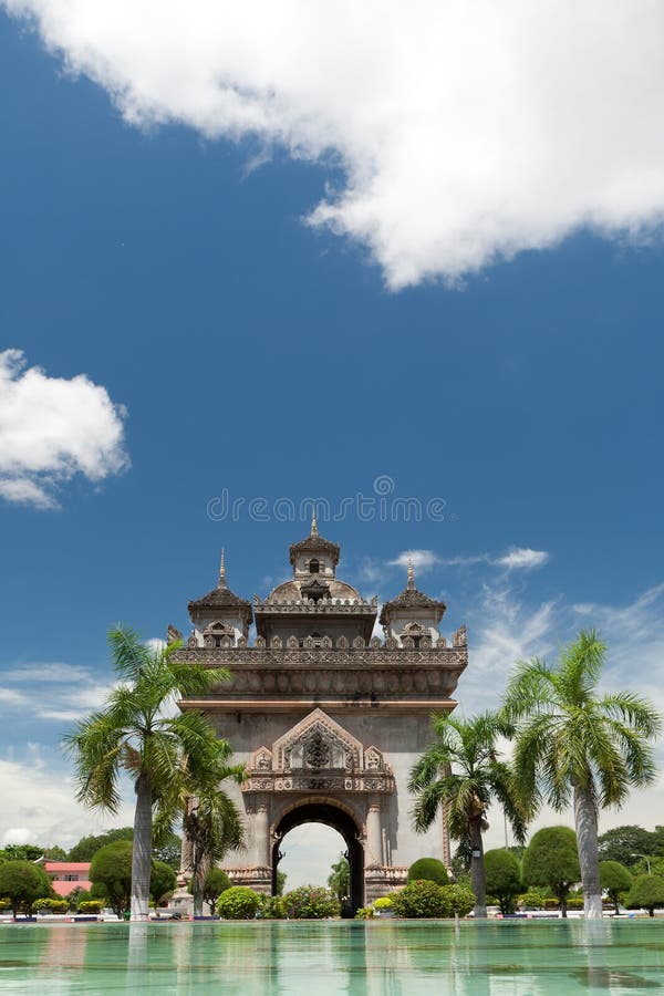 Patuxai, Vientiane, Laos stock photo. Image of patuxai - 21288660