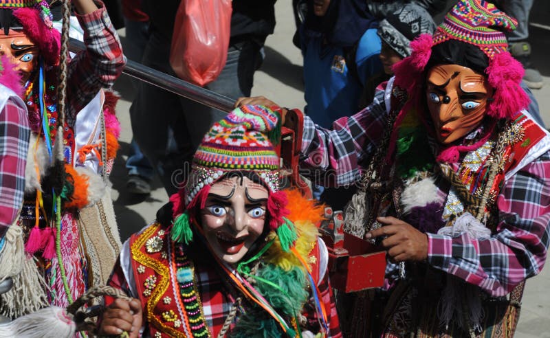 Paucartambo Peru Masks during the Procession of the Virgin of Carmen ...