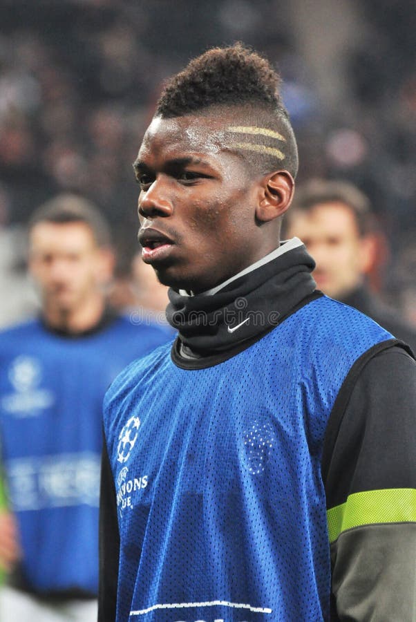 Paul Pogba portrait editorial stock image. Image of donetsk - 28092844