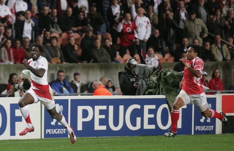 Paul Sackey editorial stock image. Image of world, rugby - 13285784