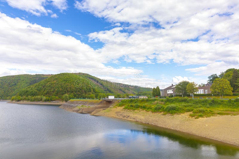 Paulushofdamm, Rursee and Obersee on a Beautiful Day in Summer Stock ...