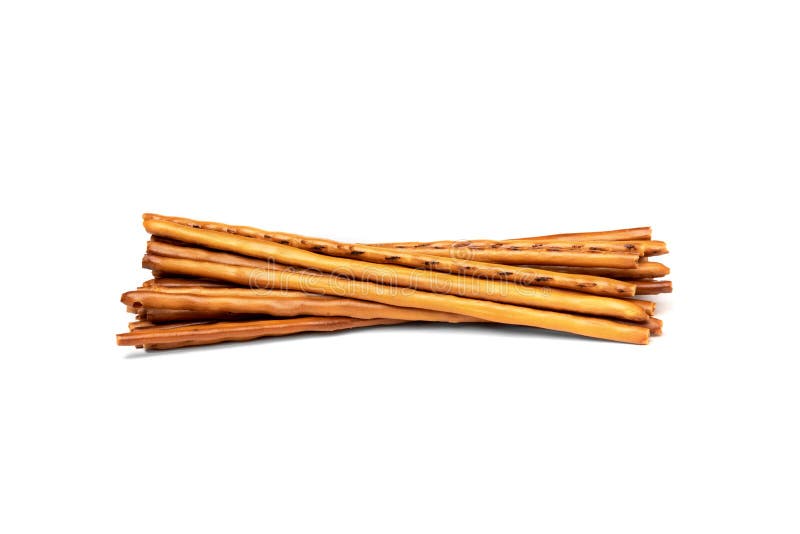 Paus De Pretzel Do Cracker Isolados Em Fundo Branco Imagem de Stock ...