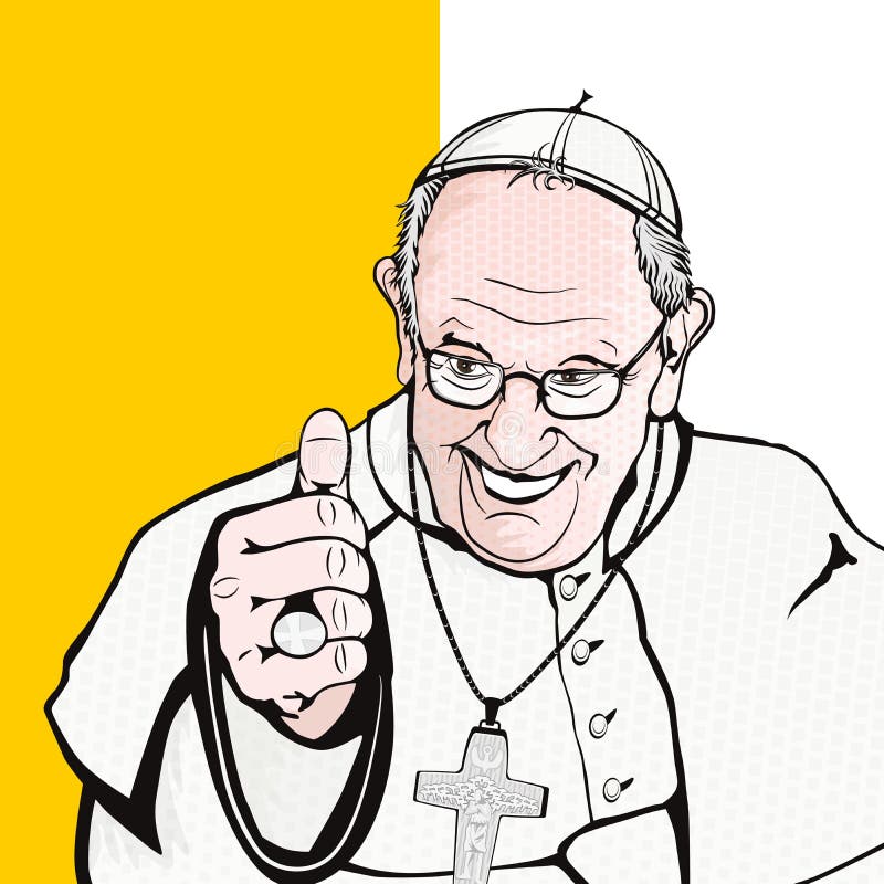 Paus Francis redactionele stock foto. Illustration of illustratie ...