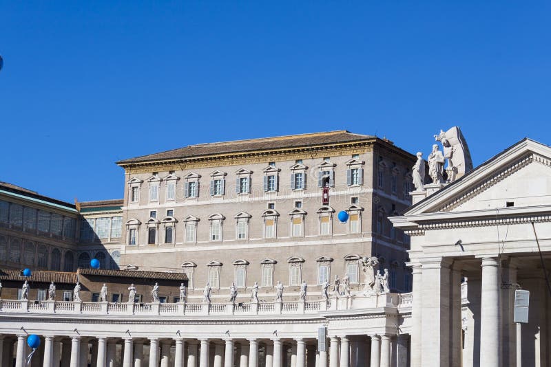 Paus Van Apostolisch Paleis - Rome Stock Afbeelding - Image of peters ...