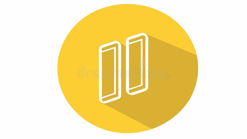 A Pause Button Icon for Media Players and User Interfaces, Vector ...