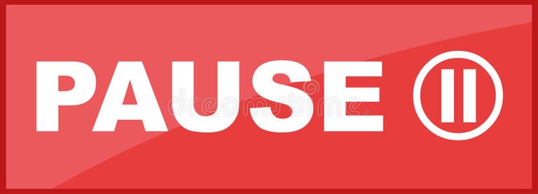 Pause button illustration stock vector. Illustration of stop - 389798787