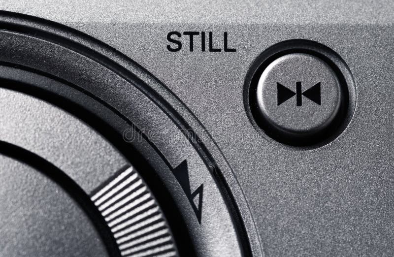 A Pause Button with Inscription Still Stock Photo - Image of player ...