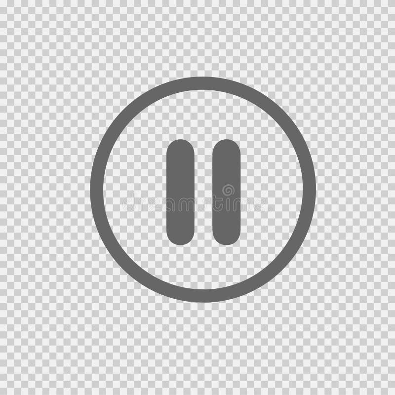 Pause Button Vector Icon. Vector Illustration EPS 10 Stock Vector ...