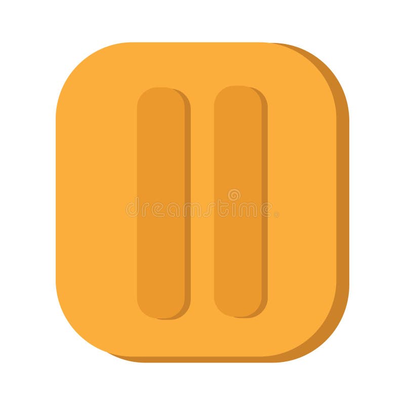 Pause Button. Vector Illustration Decorative Design Stock Vector ...