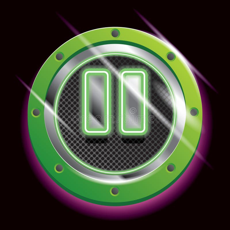 Pause Button. Vector Illustration Decorative Design Stock Vector ...